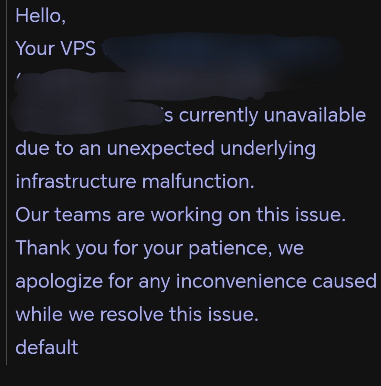 Outage? ovh-incident impacting your VPS — LowEndTalk
